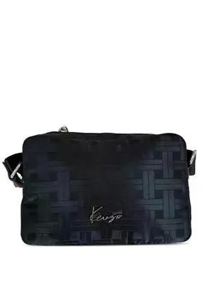 Kenzo Logo-plaque Shoulder Bag - Black