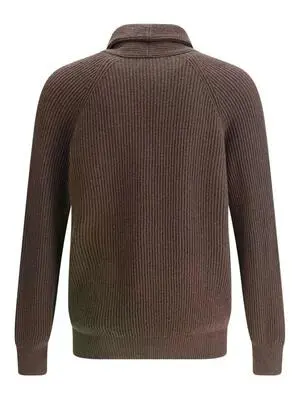 Brunello Cucinelli Shawl-lapel Ribbed Cardigan