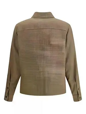 Moncler Houndstooth-pattern Zip-front Jacket