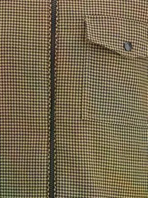 Moncler Houndstooth-pattern Zip-front Jacket