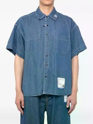 IN･STRU(MEN-TAL). Logo-patch Denim Shirt