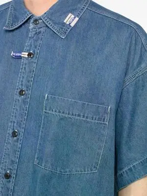 IN･STRU(MEN-TAL). Logo-patch Denim Shirt