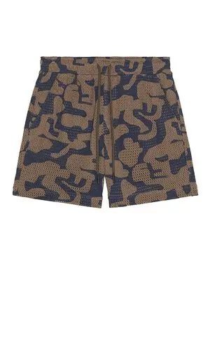 Oas Mesh Knit Camouflage Shorts