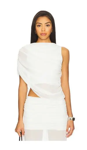Amanda Uprichard X Leo Top - Ivory