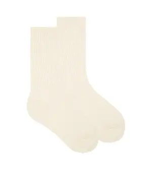 Eterne Classic Ribbed Socks - Cream