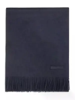 Zegna Fringed Scarf - Black