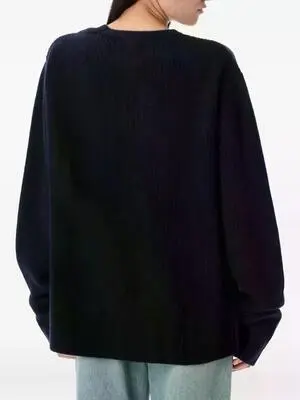 Extreme Cashmere Ribbed Round-neck Sweater
