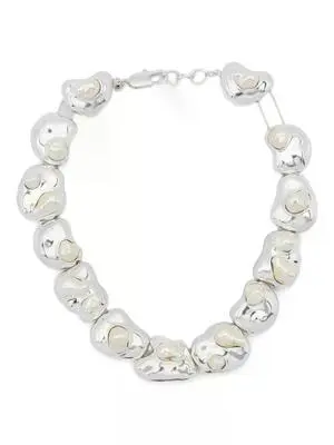 RYENN'S EYES X Quentin Jones Sculpted Statement Necklace - Silver