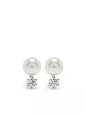 SWAROVSKI Matrix Stud Earrings - Silver