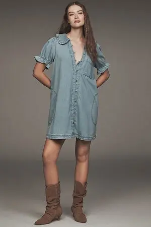 PILCRO The Keira Denim Mini Dress