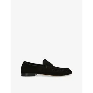THE ROW Suede Moccasin Shoes