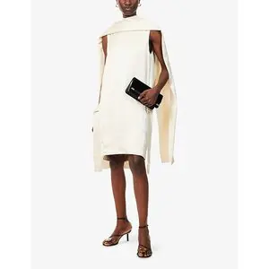 TOTEME Woven Midi Dress With Scarf Detail
