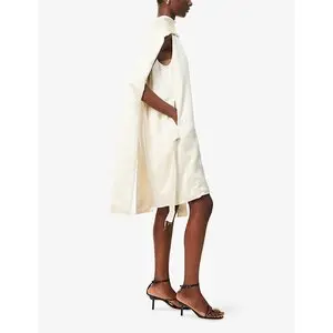 TOTEME Woven Midi Dress With Scarf Detail