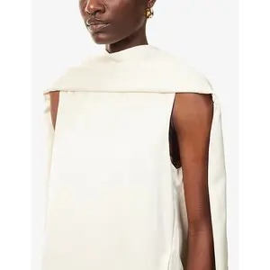 TOTEME Woven Midi Dress With Scarf Detail