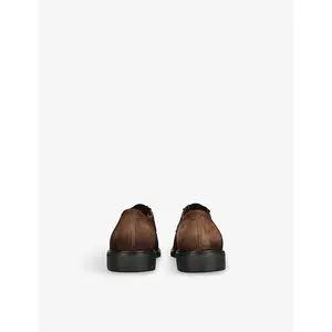 Santoni Suede Derby Brogues
