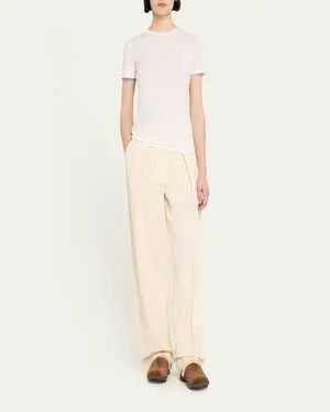 Miu Miu Suede Shearling-lined Clogs