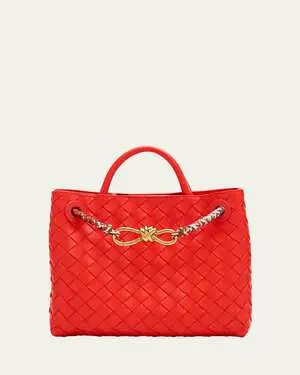 Bottega Veneta Small Andiamo Leather Top-handle Bag - Cherry Multi