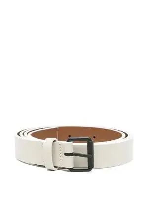 Sofie D'hoore Classic Leather Belt - Grey