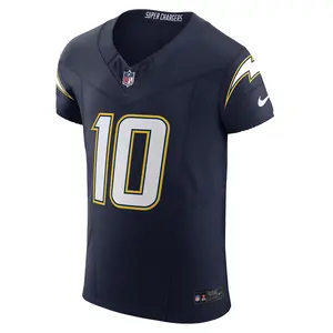 Nike Justin Herbert Los Angeles Chargers Dri-fit Nfl Elite Jersey - Blue