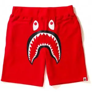 A BATHING APE Shark Camo Back Pocket Sweat Shorts