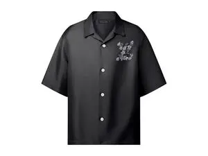 LOUIS VUITTON X Nigo Printed Signature Silk Shirt