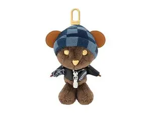 LOUIS VUITTON X Nigo Louis Bear Bag Charm - Black
