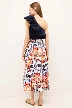 MARIE OLIVER Sasha Midi Skirt - Leopard Lair