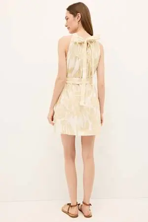 MARIE OLIVER Faber Halter Mini Dress