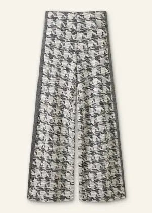 ME+EM Travel Tweed Wide-leg Trousers