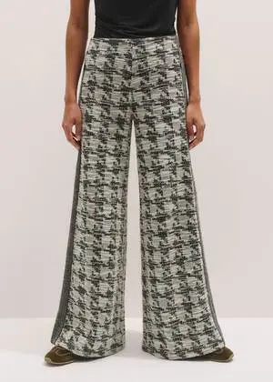 ME+EM Travel Tweed Wide-leg Trousers