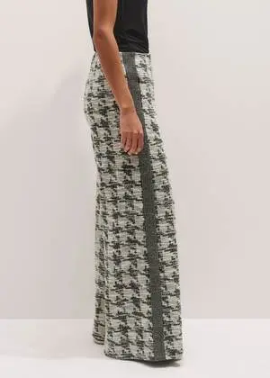 ME+EM Travel Tweed Wide-leg Trousers