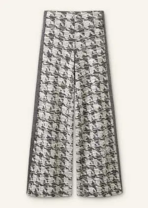 ME+EM Travel Tweed Wide-leg Trousers