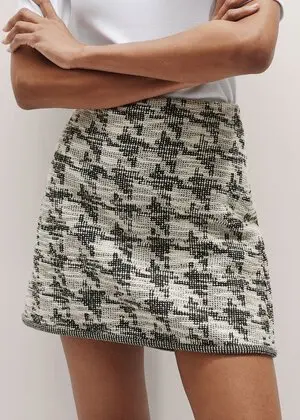 ME+EM Travel Tweed Mini Skirt