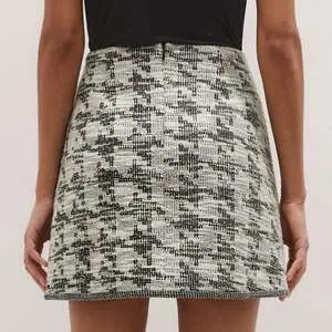ME+EM Travel Tweed Mini Skirt