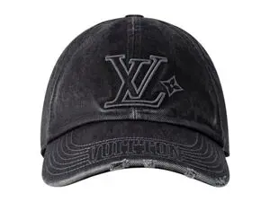 LOUIS VUITTON X Nigo Denim Washed Cap - Grey