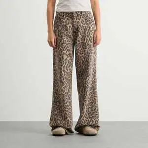 Good American Good Standard Ease Leopard Jeans