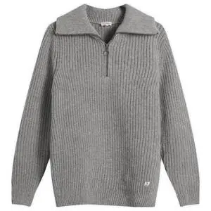Armor Lux Half Zip Rib Knit Jumper