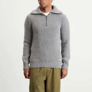 Armor Lux Half Zip Rib Knit Jumper
