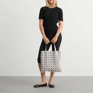 Issey Miyake Prism Matte Tote Bag Large - Light Grey