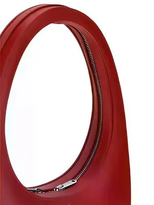 Coperni Oval-frame Zip Shoulder Bag - Red