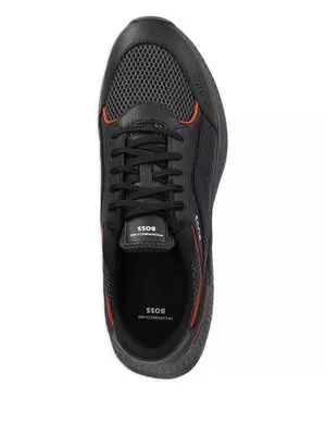 BOSS X Porsche Ttnm Evo Perforated Leather Sneakers - Grey