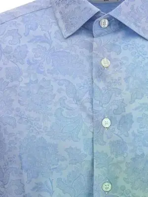 Etro Paisley-print Cotton Shirt - Blue