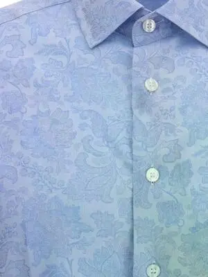 Etro Paisley-print Cotton Shirt - Blue