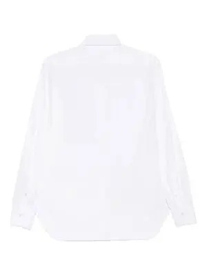 BARBA NAPOLI Long-sleeve Cotton Shirt - White