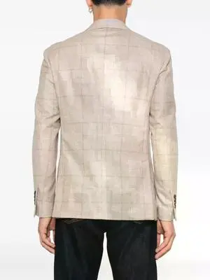 LARDINI Checked Two-button Jacket