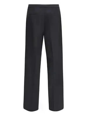 CRUNA Pleated Wide-leg Trousers - Black