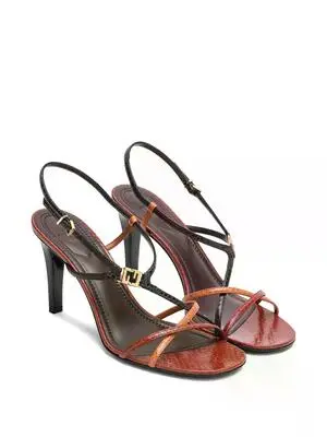 Fendi 85mm Leather Heeled Sandals