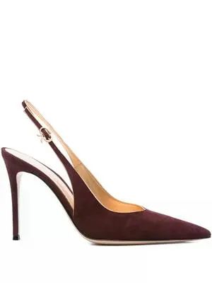 GIANVITO ROSSI 95mm Sling Suede Pumps