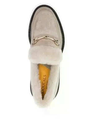 DOUCAL'S 40mm Shearling Platform Loafers