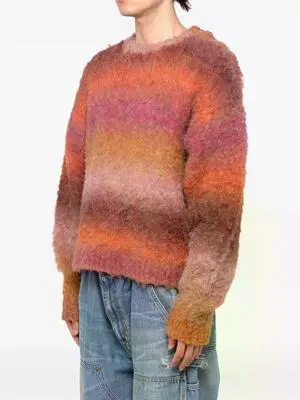 KAMIYA Ombré Striped Sweater - Orange